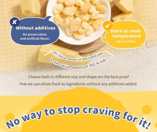 Freeze-dried Cheese Ball for Dogs & Cats - 汪喵星球 (SG)